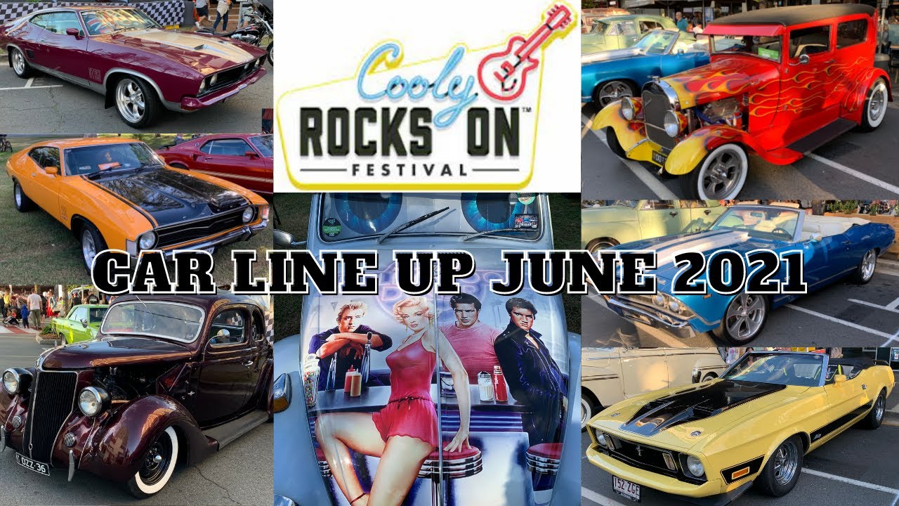 Cooly Rocks On - Vintage Car Line Up 2021 - YouTube