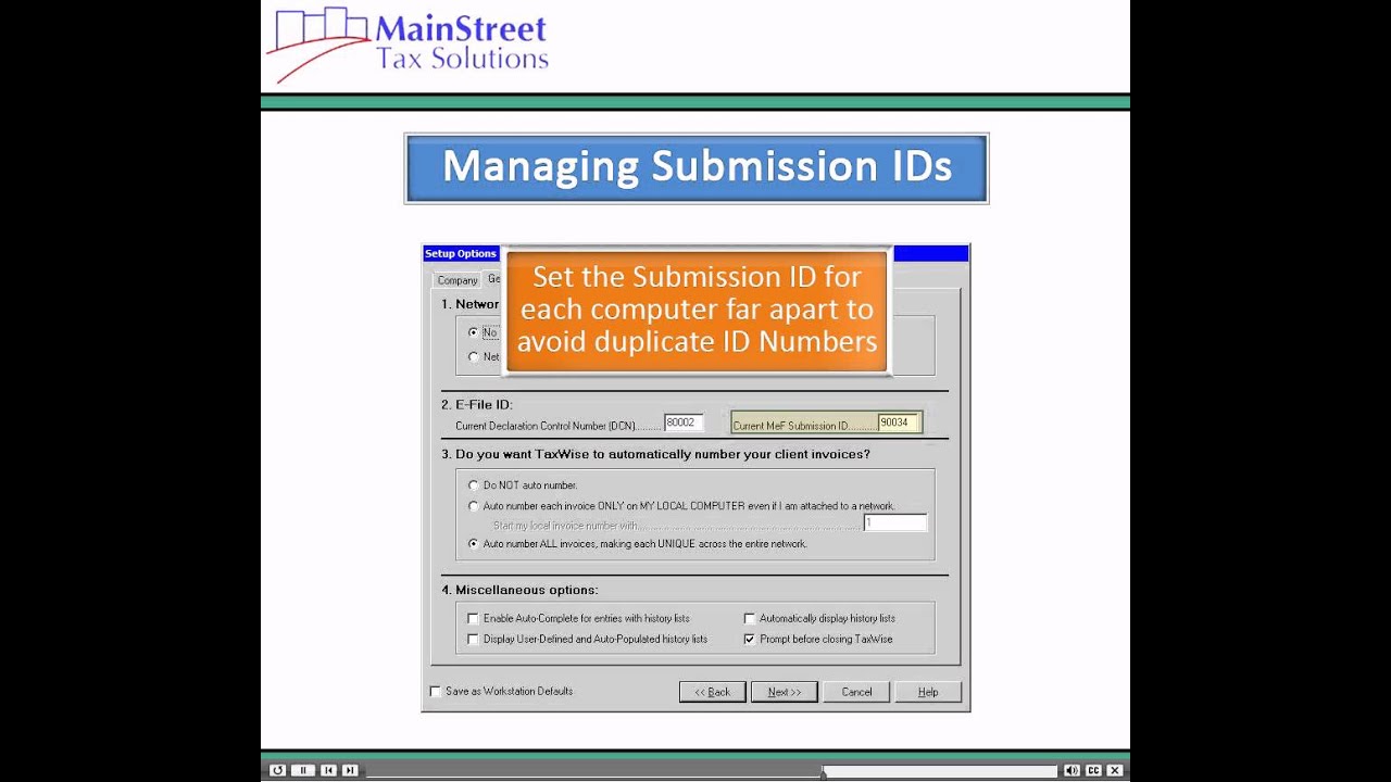 Managing E file Submission Ids - YouTube