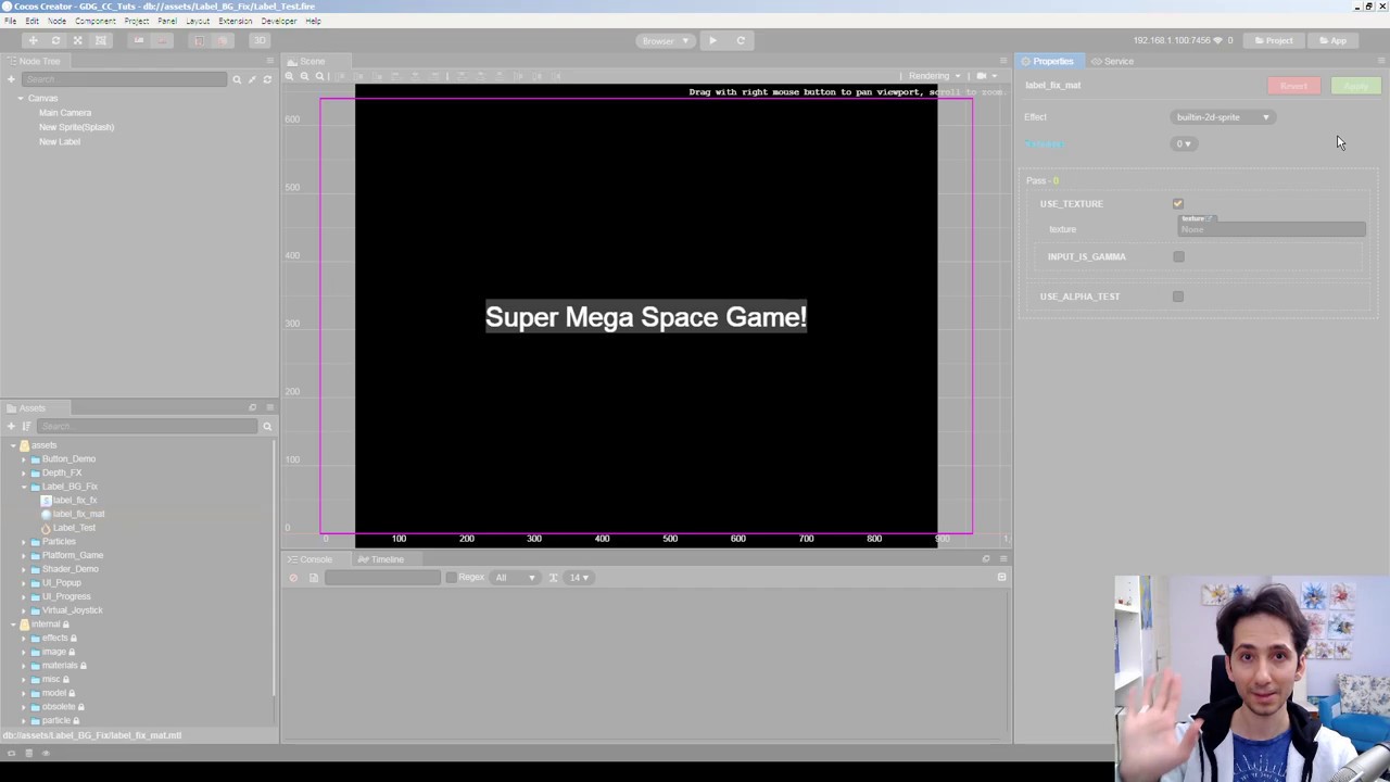 Cocos Creator - Label Background Fix - YouTube