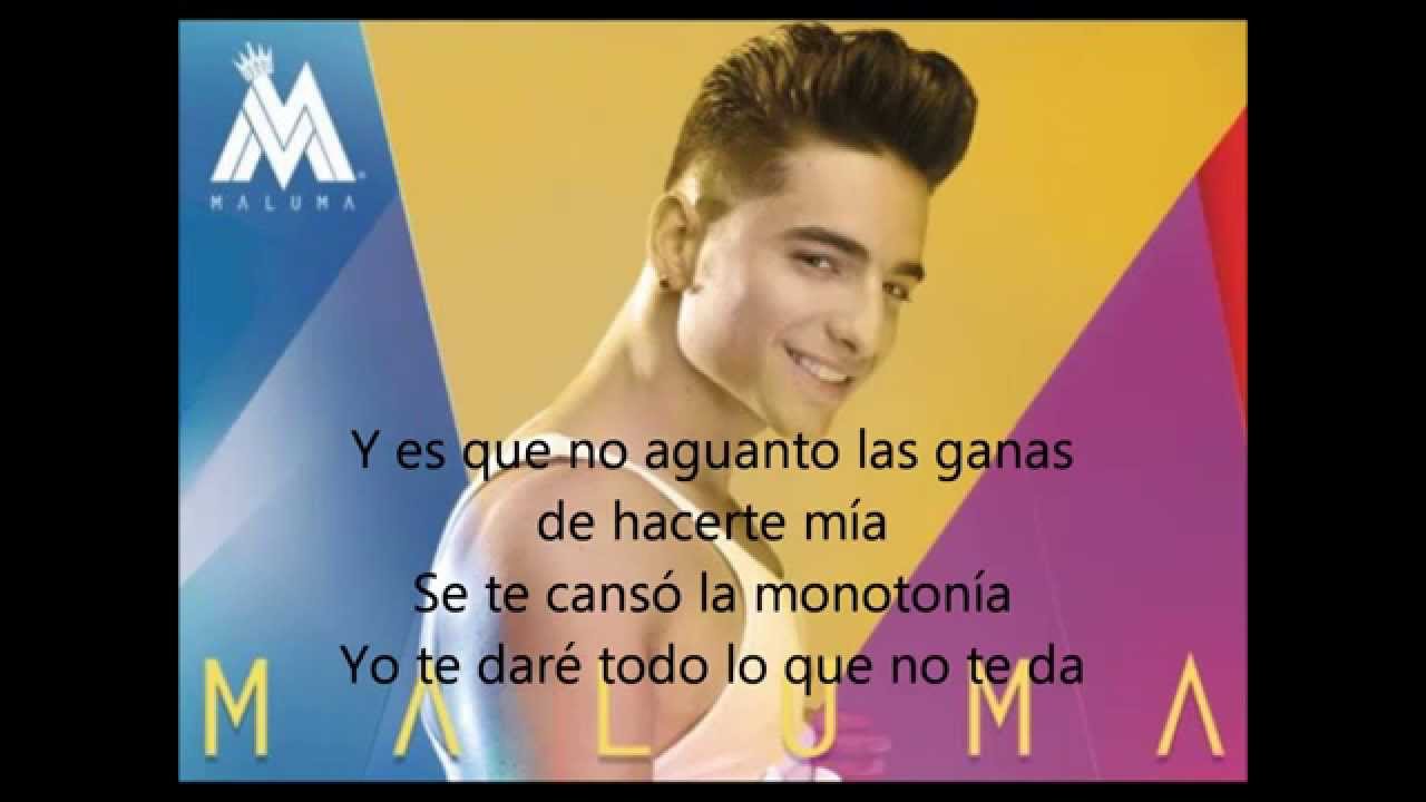 Maluma - Sin Contrato con letra - YouTube