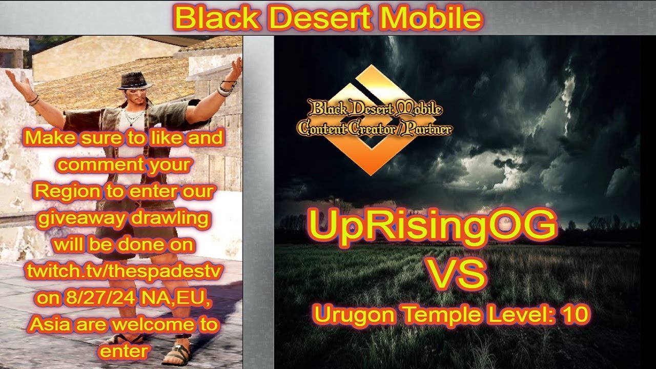 Black Desert Mobile Urugon Temple level 10 - YouTube