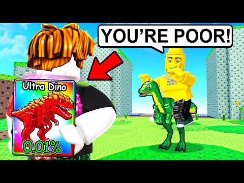 I Pretended to be a NOOB, Then Used 0.01% ULTRA DINOSAUR
