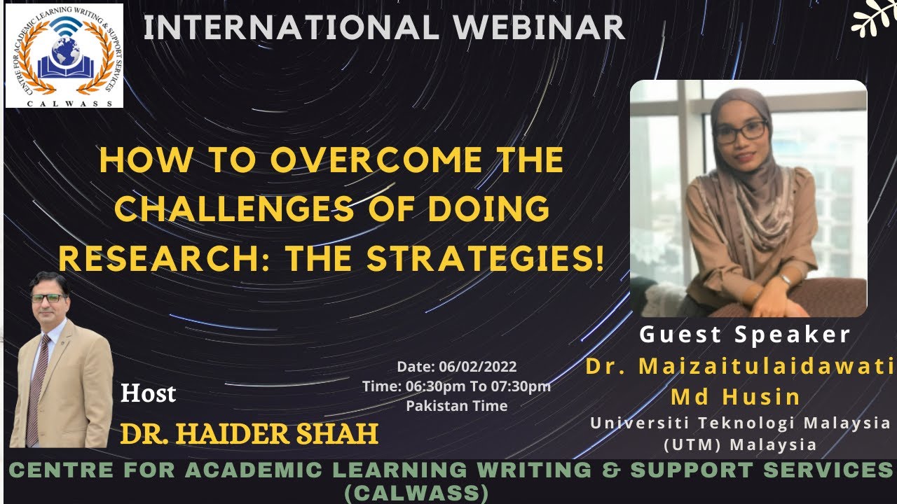 HOW TO OVERCOME THE CHALLENGES OF DOING RESEARCH: THE STRATEGIES! - YouTube