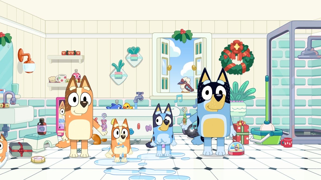 Bluey: Shower/Bath before Christmas 06 - YouTube