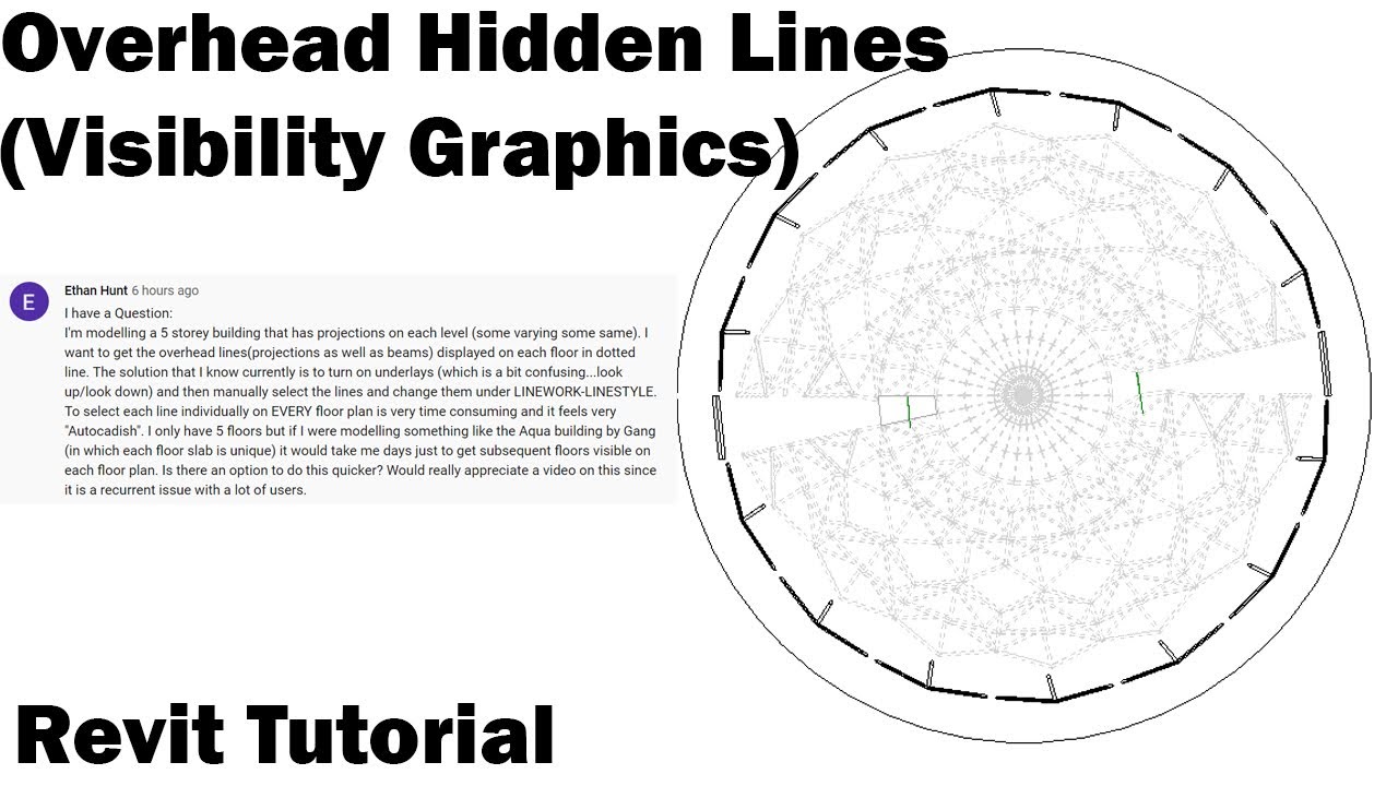Revit Tutorial - Overhead Hidden Lines (Visibility Graphics) - YouTube