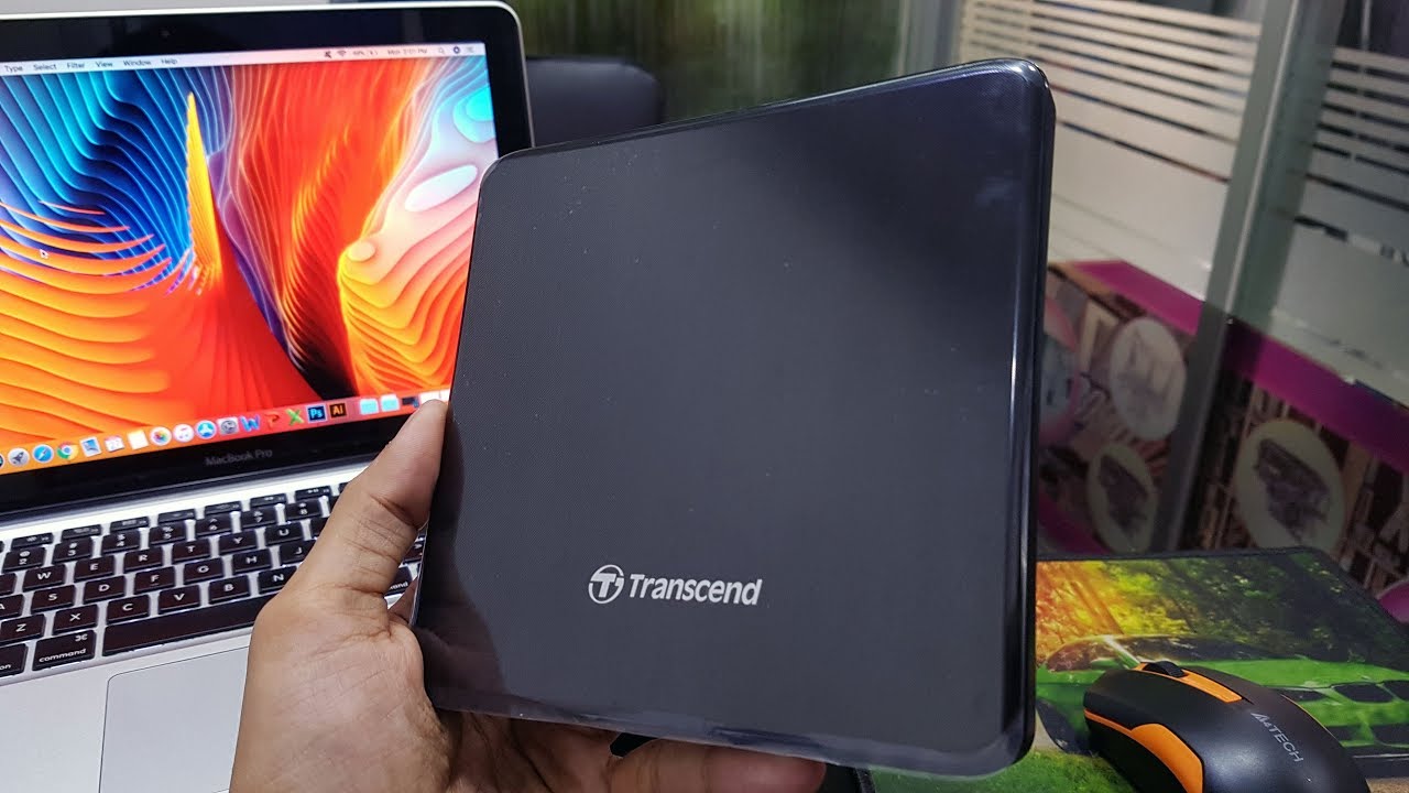 Best portable USB Dvd/cd writer Transcend ultra slim - YouTube