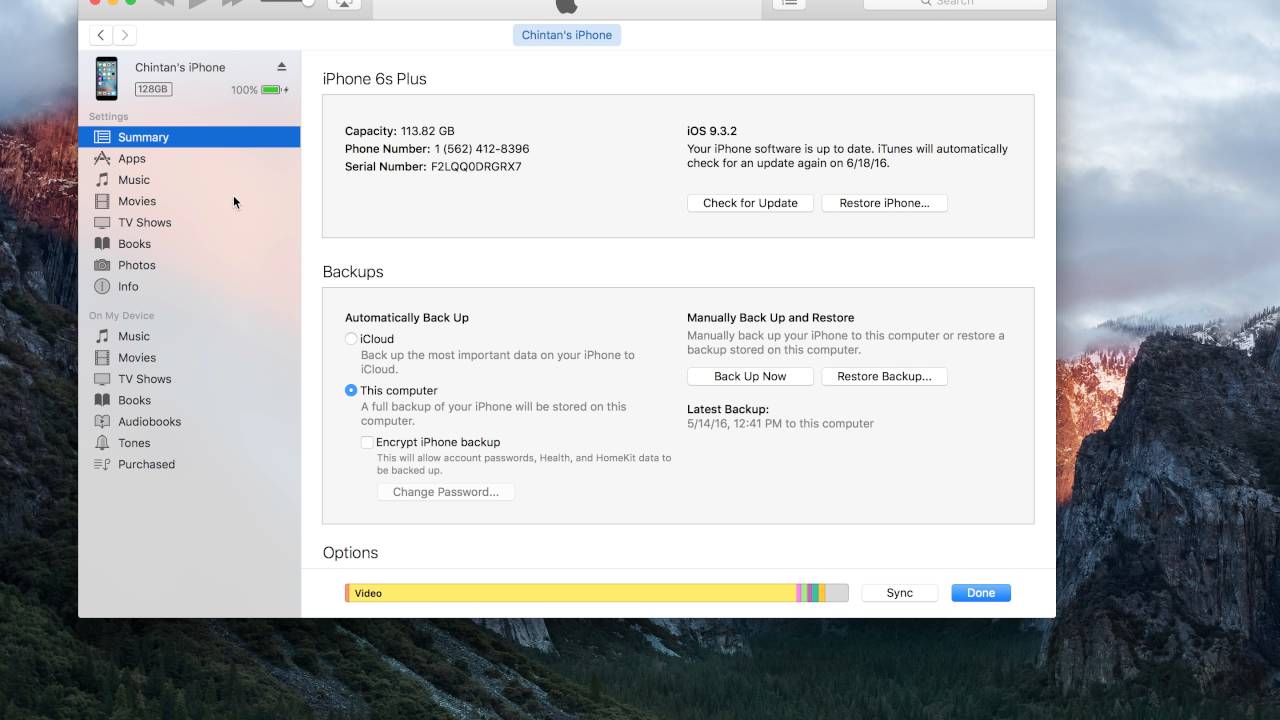 How to do a iTunes backup - YouTube