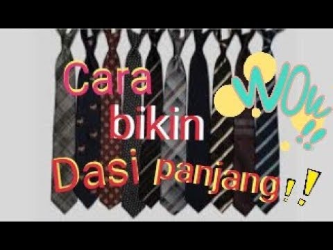 Video cara membuat/bikin dasi panjang || allysa Tapis Lampung - YouTube