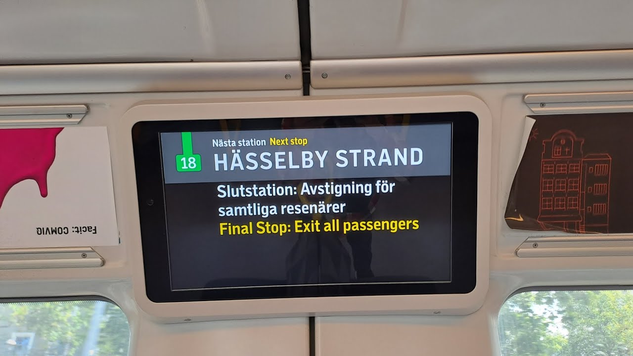 Rundtur i C25 - Walktrouth in Swedish Metro - YouTube