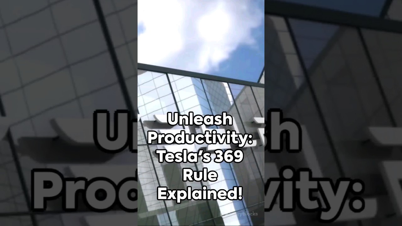 "Boost Your Productivity with the 369 Rule - Tesla's Secret!" - YouTube
