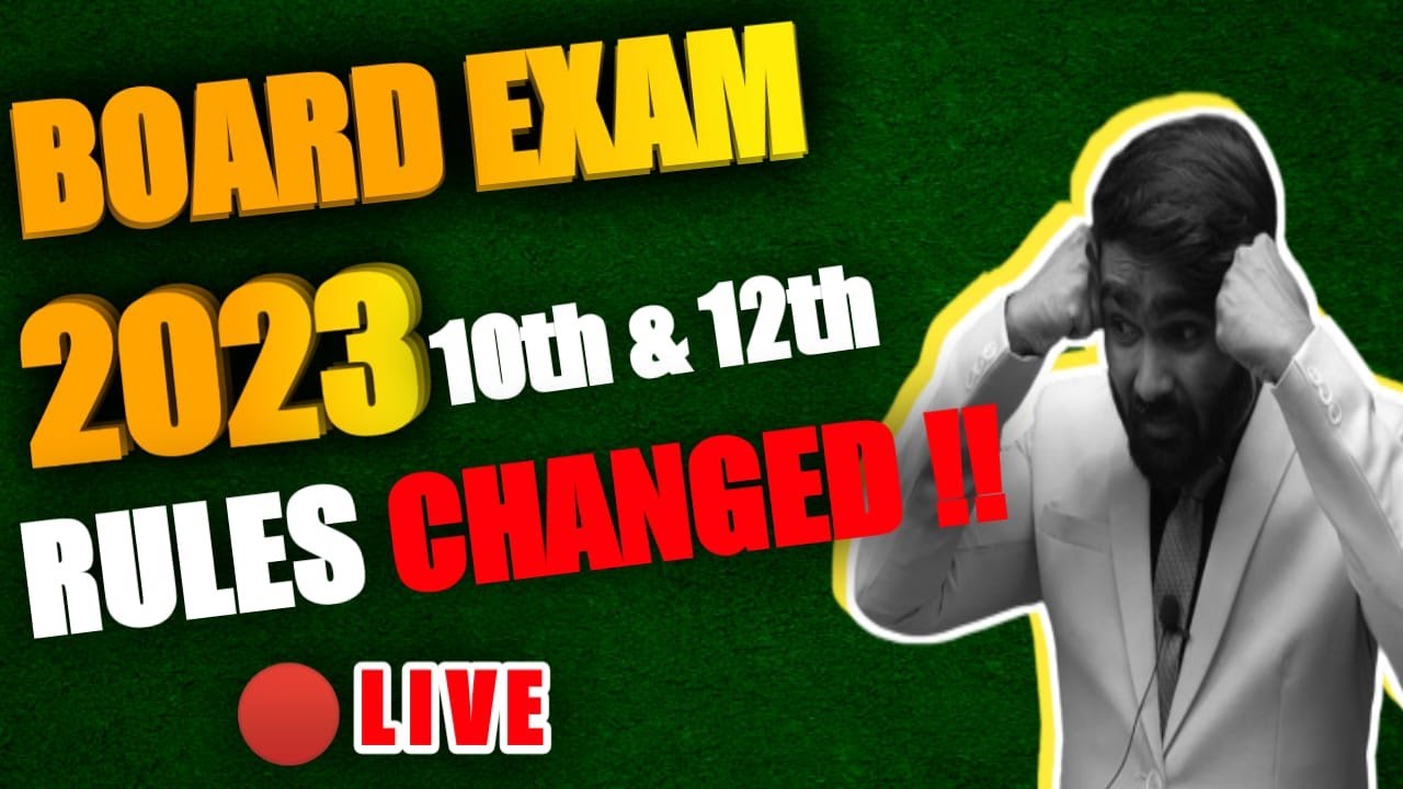 🔴LIVE |Board Exam Rules Changed !!!|10th & 12th Std|Pradeep Giri Sir ...