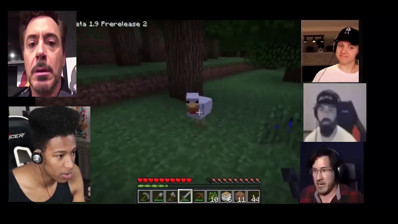 Gamers React To Minecraft Chicken Betrayal - YouTube