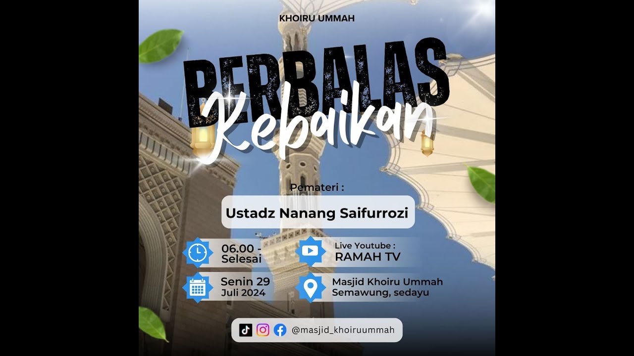 Pengajian Rutin Senin Pagi | Ust Muhammad Wujud - YouTube