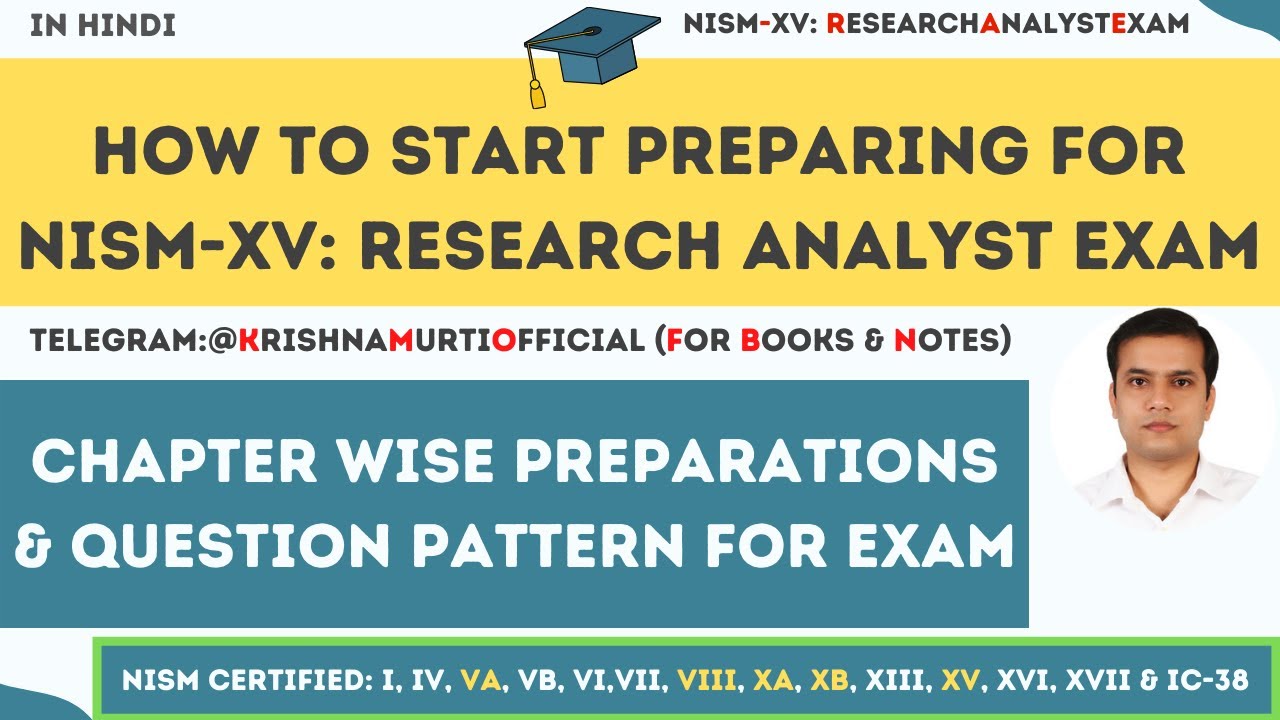 How to start preparing for NISM-XV: Research Analyst Exam | NISM ...