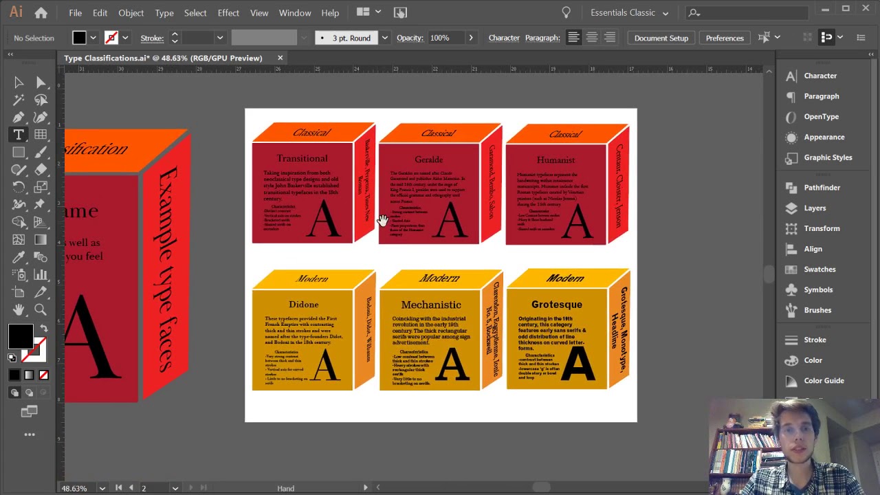 Classification assignment in adobe illustrator - YouTube