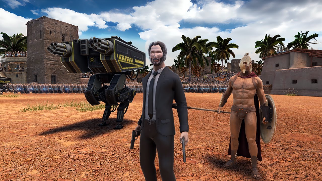 JOHN WICK & LEONIDAS AGAINST 550,000 SCOURGE & MORDOR ARMY - WARHAMMER 40K - UEBS 2 - YouTube