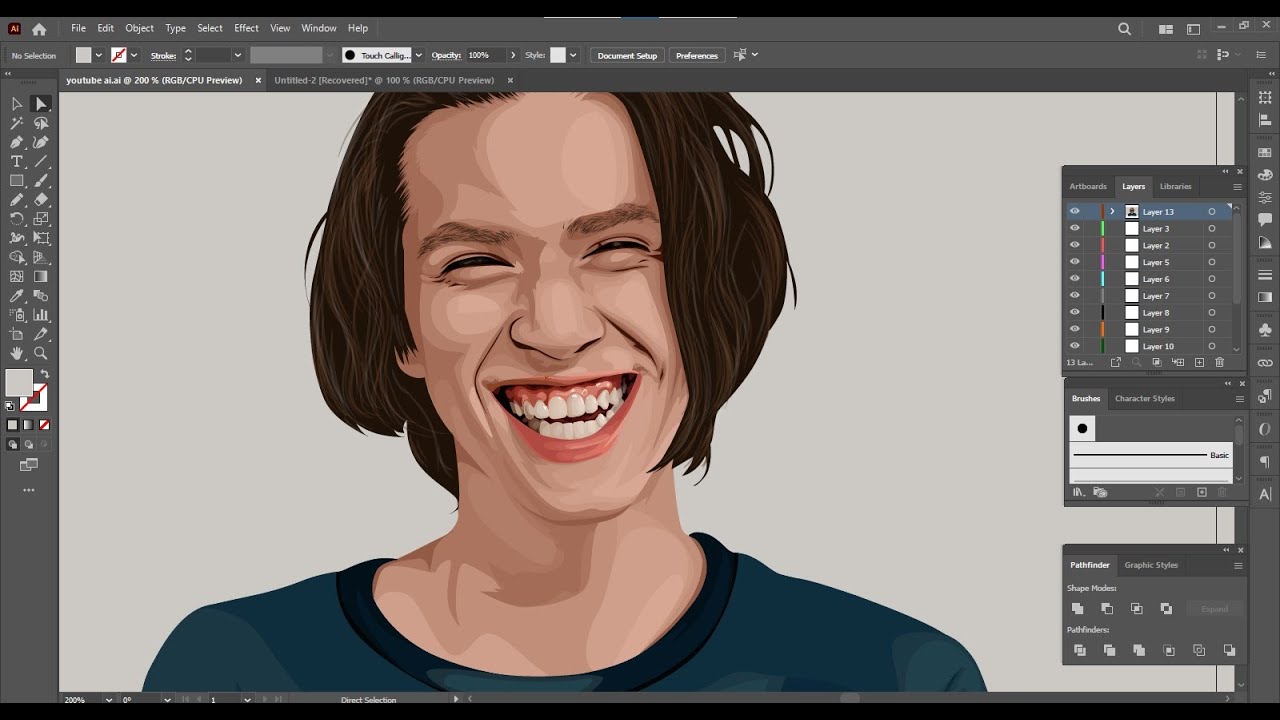 Cartoon Portrait | Cartoon Drawing | Cartoon Art Tutorial - YouTube