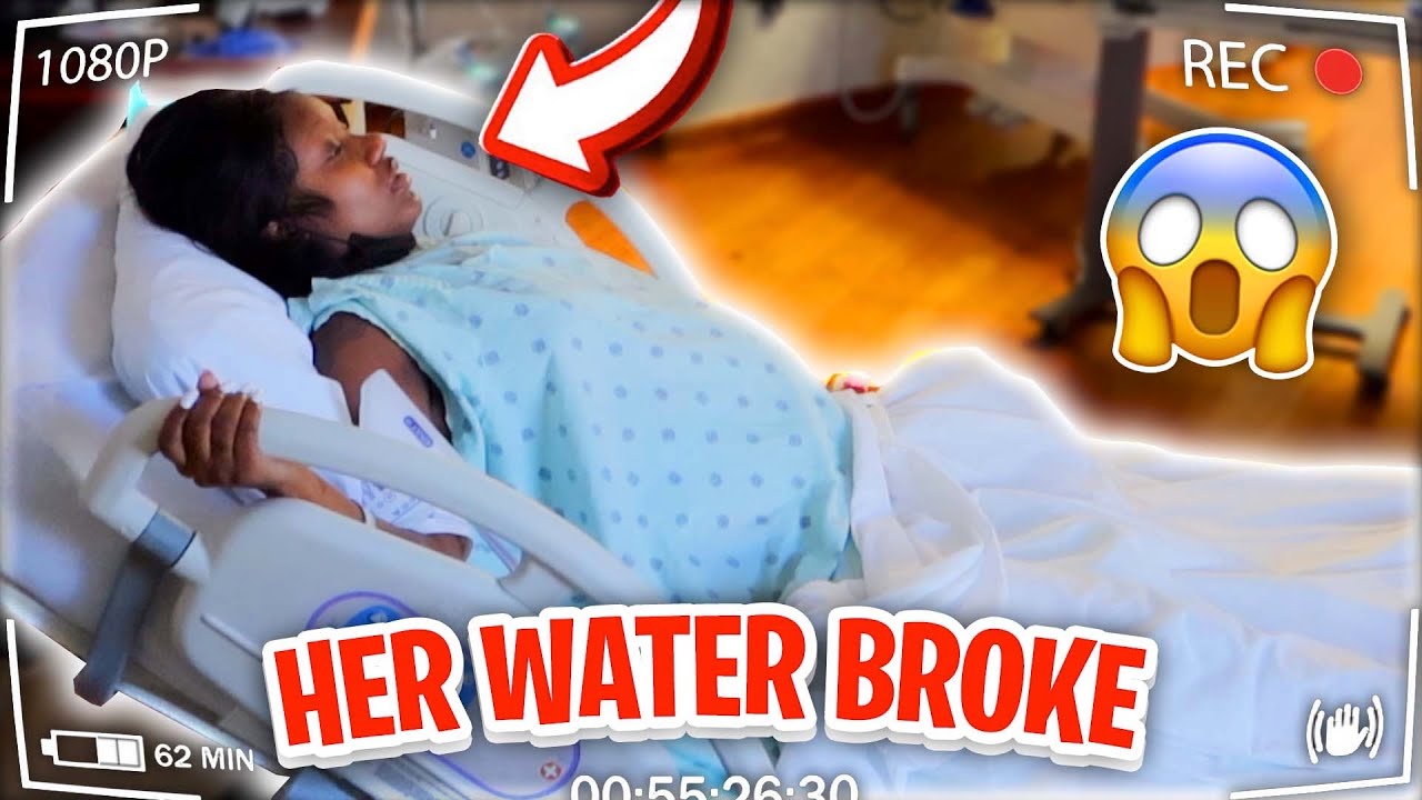 HER WATER BROKE!! *HE'S COMING* - YouTube