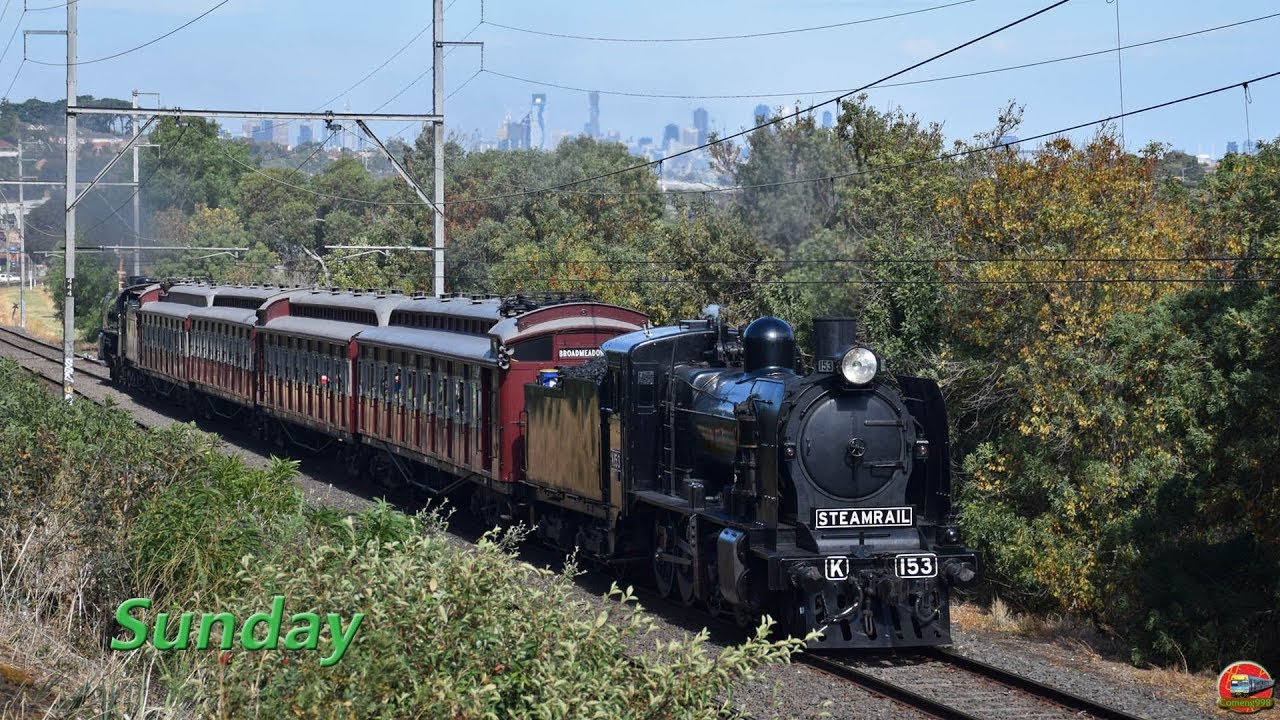 Steamrail - Essendon Steam Shuttles 2018 | Day Two | K153 & A2986 - YouTube