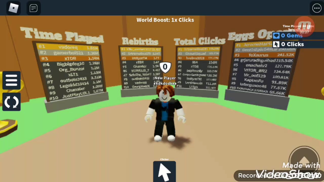 Tıklama Simulasyonu - Click Simulator - Roblox - YouTube