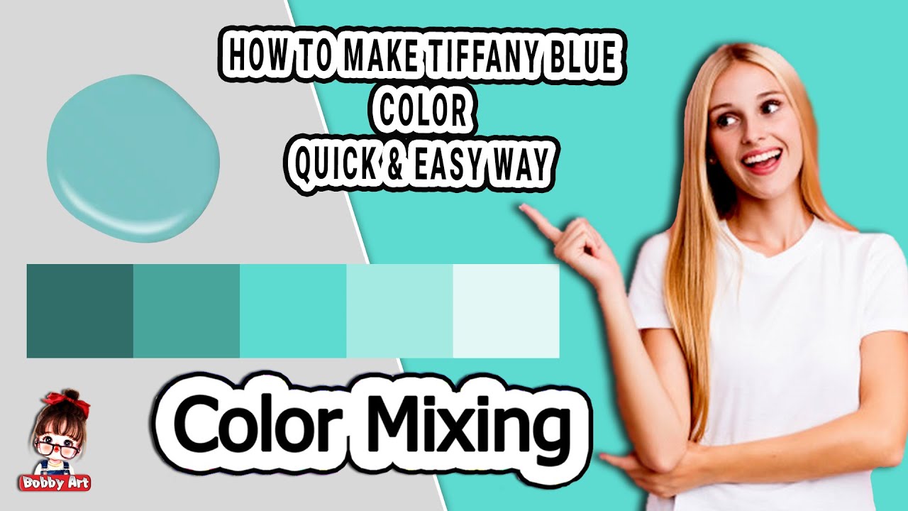 Tiffany Blue color | how to make tiffany blue color | Color Mixing ...