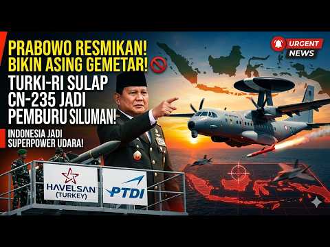 Bikin Asing Gemetar! Indonesia & Turki Diam-Diam Sulap CN-235 Jadi Radar Terbang Pemburu Jet Siluman