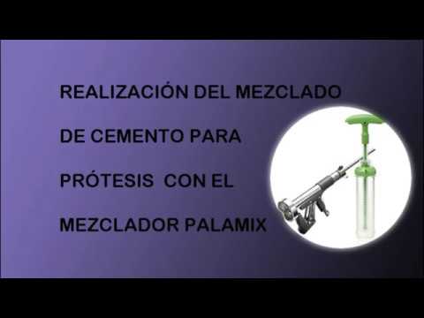Realización de la mezcla de cemento para prótesis óseas mediante ...