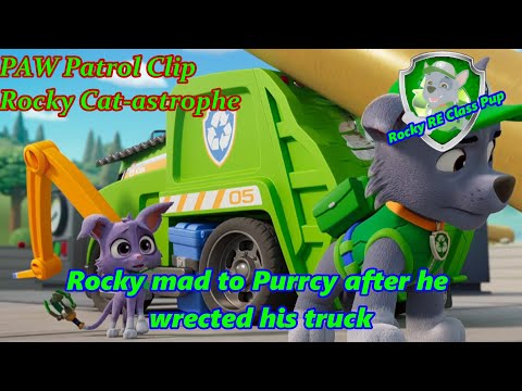 PAW Patrol Clip | Rocky mad to Purrcy after he wrecked his truck (TV MOVIE)