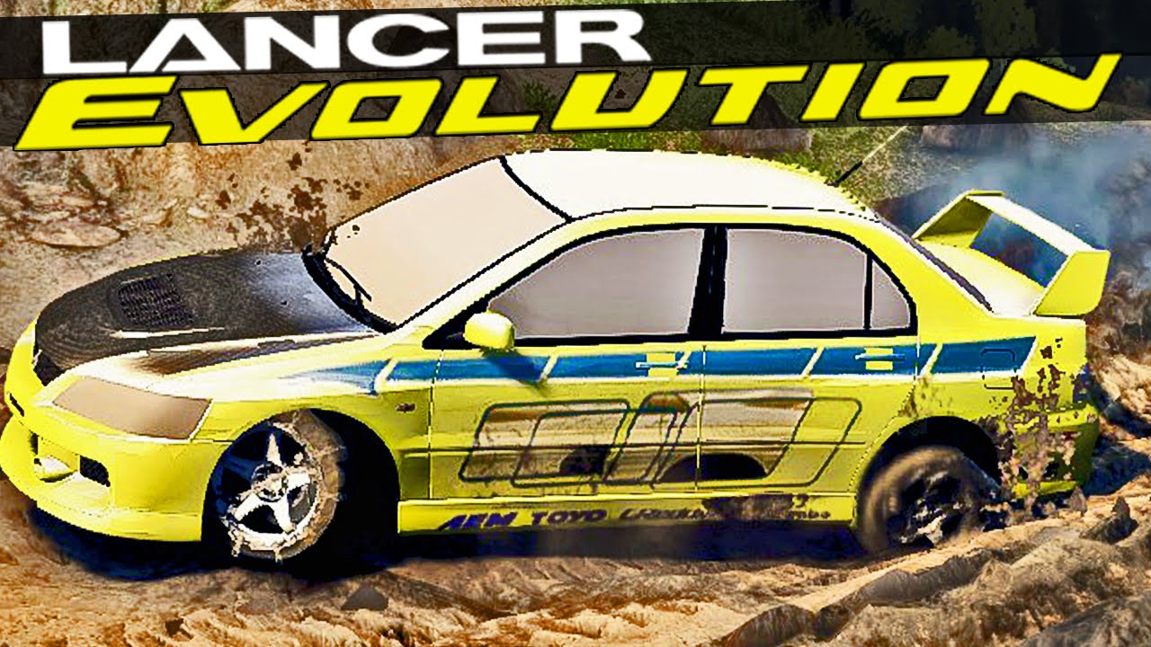 Lancer Evolution na Lama - Spin Tires - YouTube