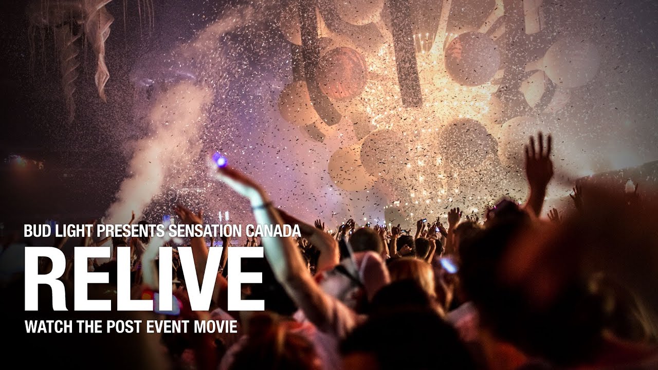 Post event movie Bud Light presents Sensation Canada '13 Ocean Of White ...