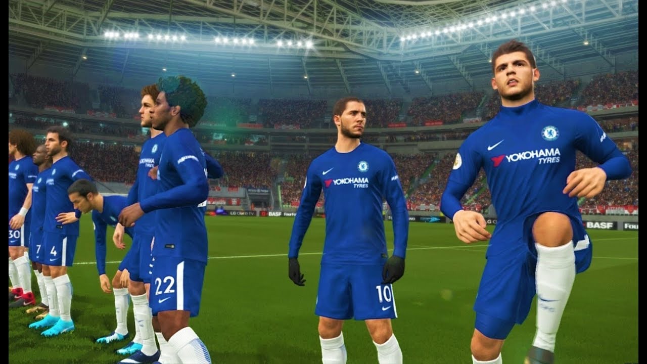 PES 2018 | Arsenal vs Chelsea | Gameplay PC - YouTube