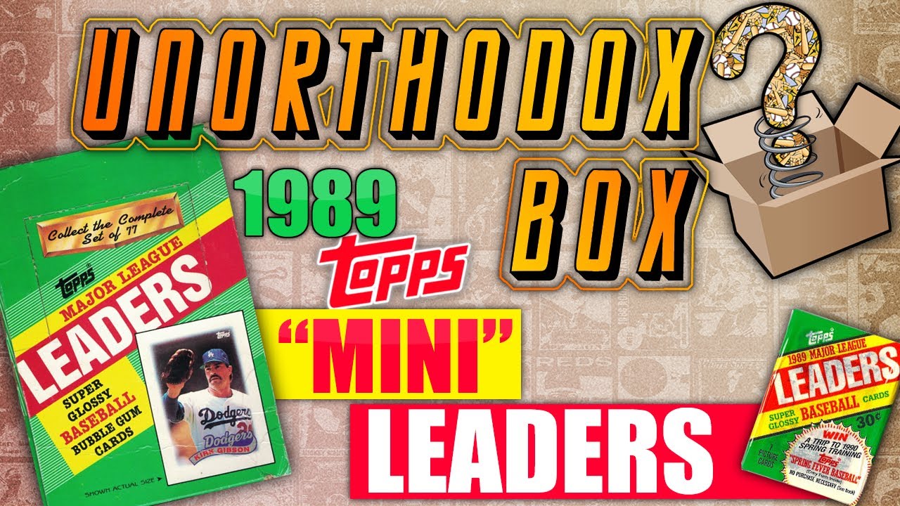 1989 Topps "Mini" League Leaders Box! - UNORTHODOX BOX - YouTube