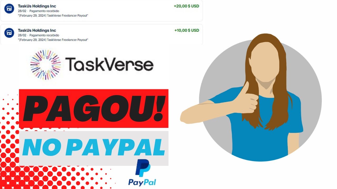 Taskverse paga mesmo! Prova de pagamento Paypal - YouTube