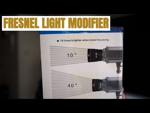 EXMAX NG-10X Fresnel Adapter Light Focus Lens for Bowens Mount Led Light - Unboxing & Review