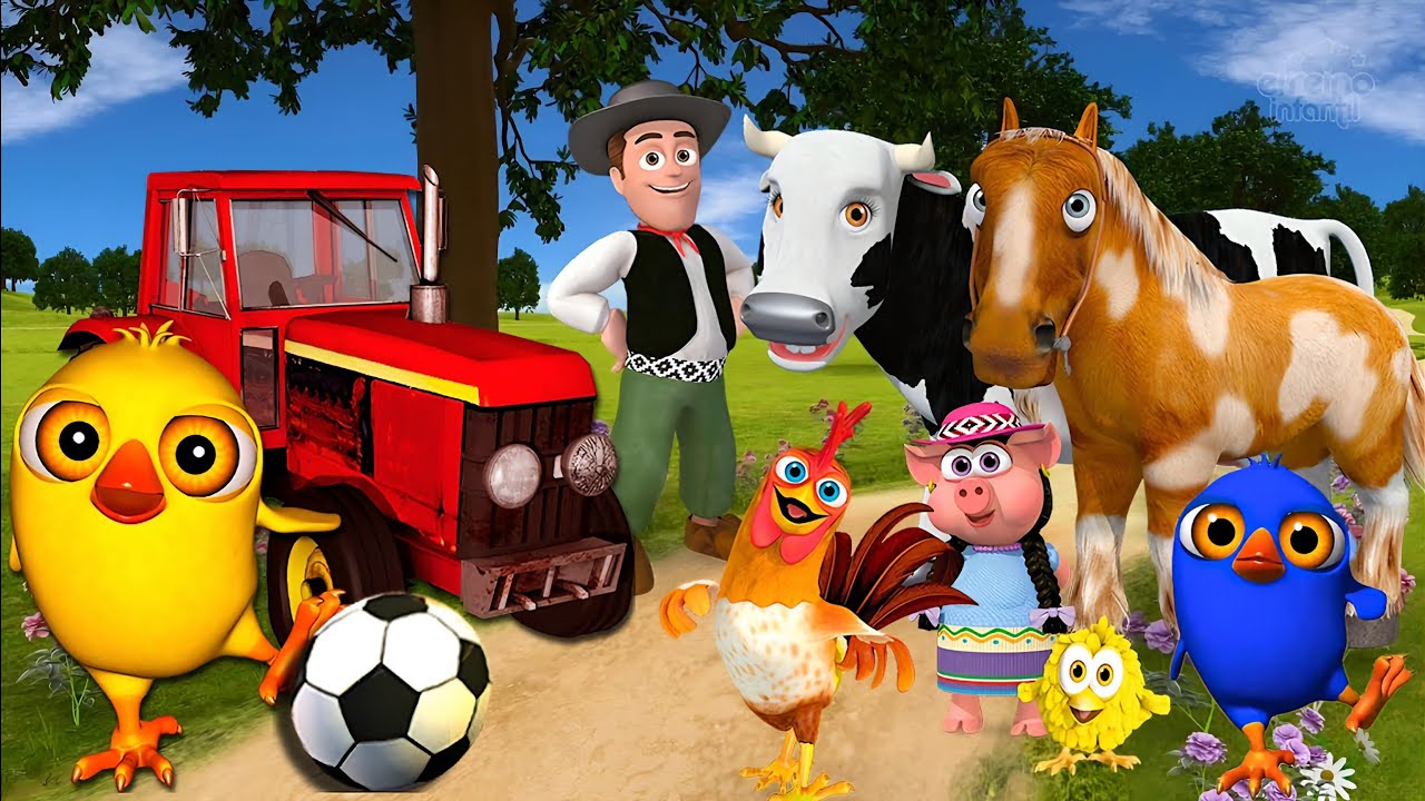 El Pollito Pío 3d - Canciones de la Granja de Zenón - Juego del Pollito y el Tractor Parte—Ep ...
