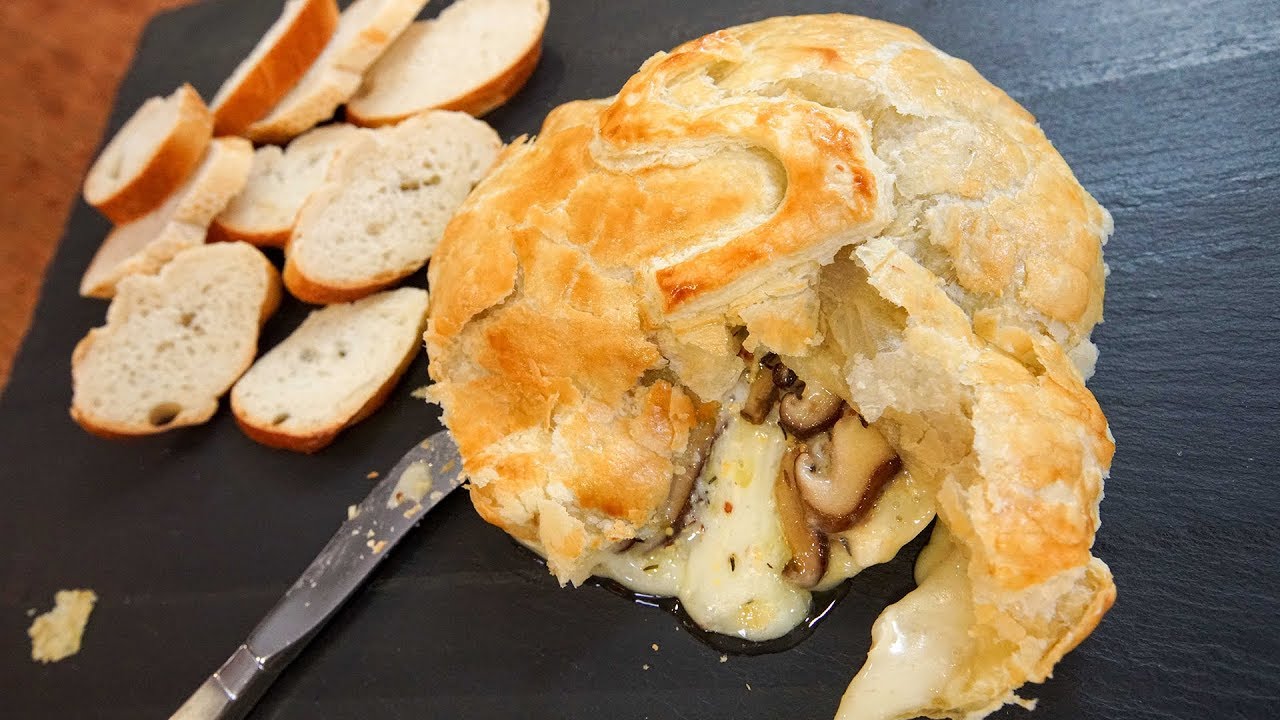 Baked Brie with Shiitakes | SAM THE COOKING GUY - YouTube