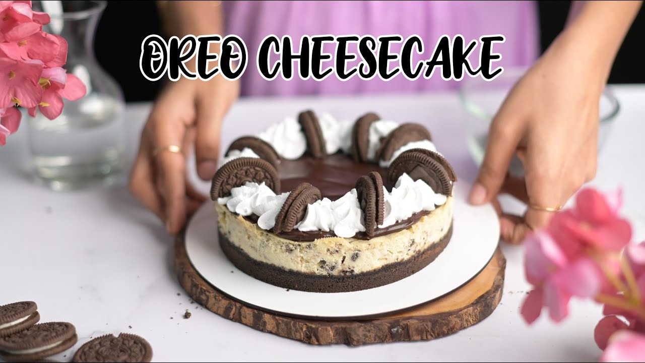 EPIC OREO CHEESECAKE | Eggless | Baked - YouTube
