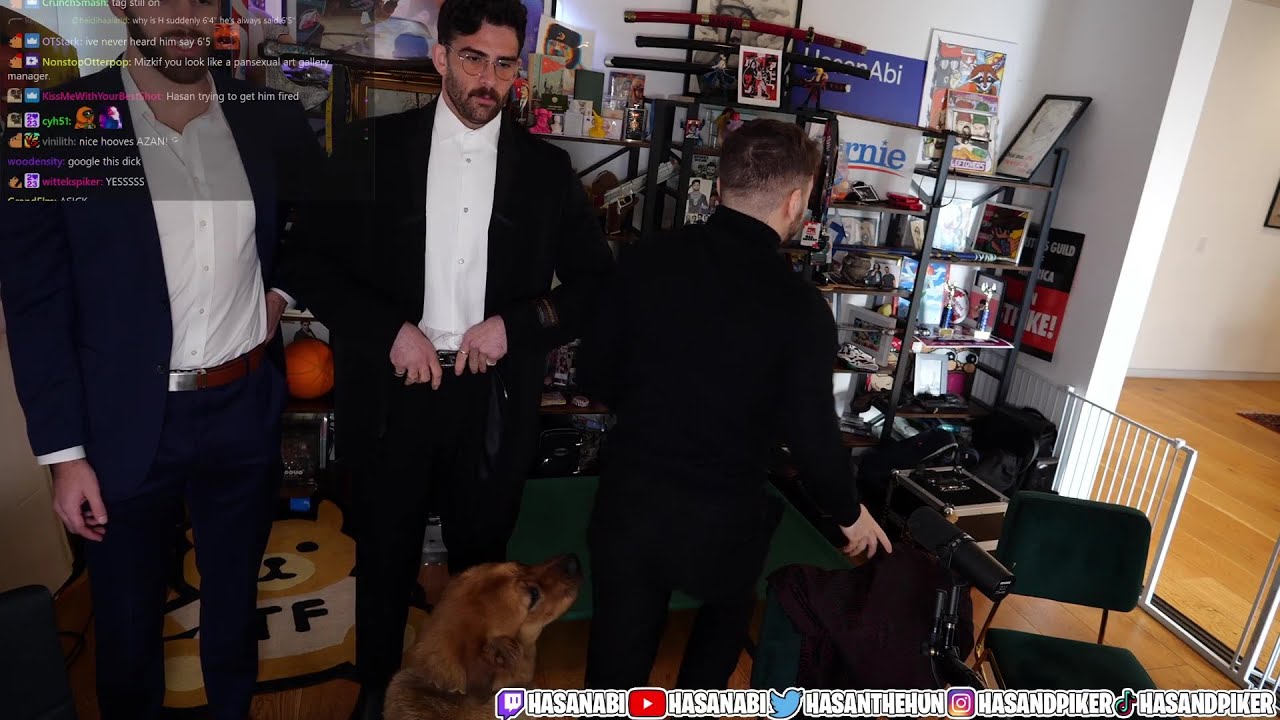 HasanAbi February 17, 2024 – Getting ready for the Streamer Awards ...