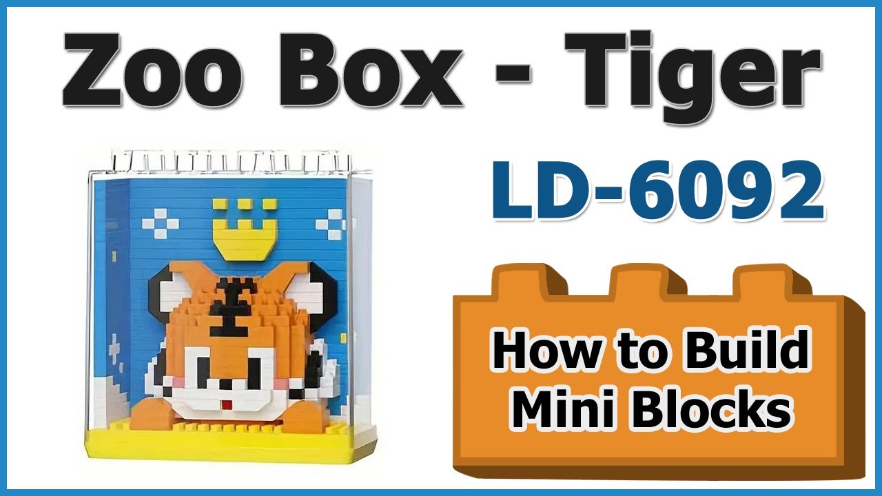How to Build Mini Blocks Zoo Box Tiger LD-6092 Review Instructions ...