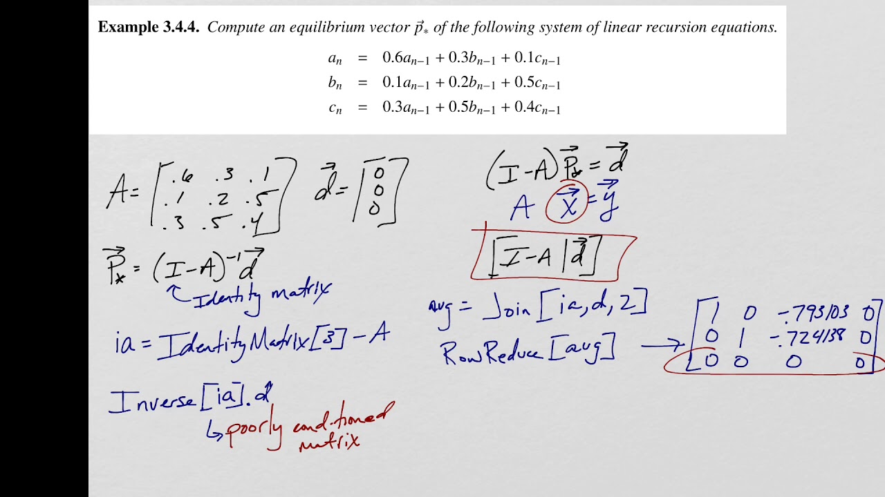 MA 103: Equilibrium vectors - YouTube