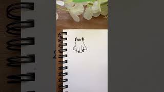Cute little ghost #easy #drawing #cute