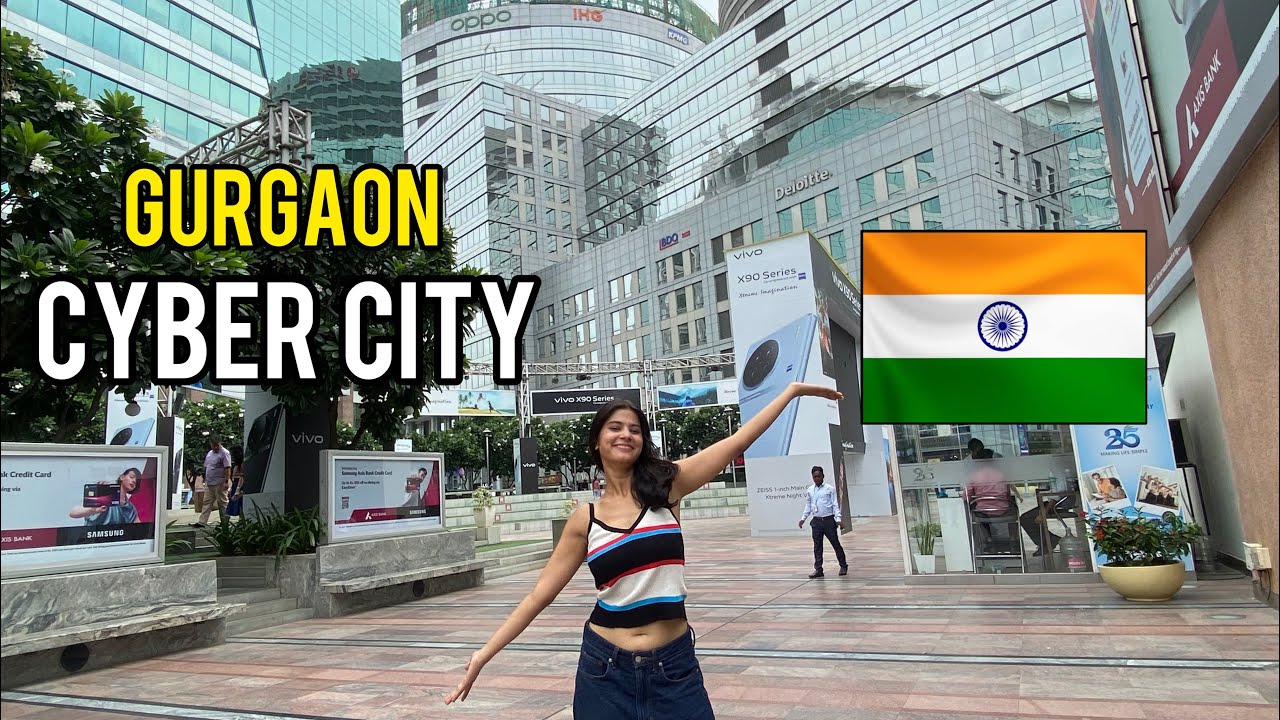 Exploring DLF Cyber Hub in Gurgaon | this is India 😍 - YouTube