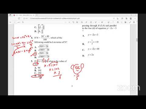 Mr.Bayoumy EST 1 March 2022 Math حل محاوله شهر مارس إيست ١ - YouTube