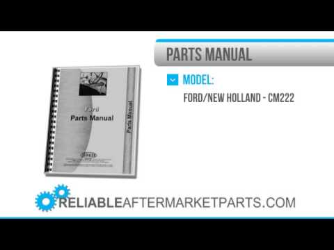 3462 New Ford CM222 Tractor Parts Manual - YouTube