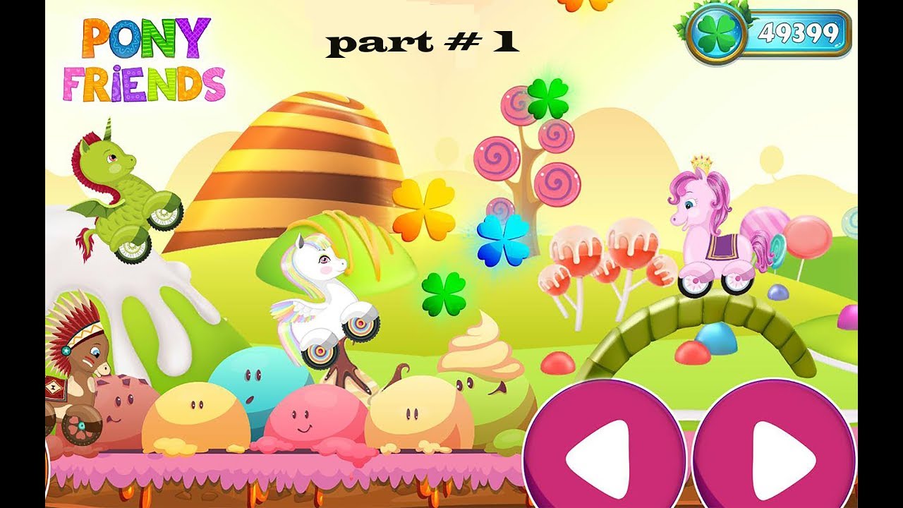 Pony Friends racing game for kids- Part#1 - YouTube