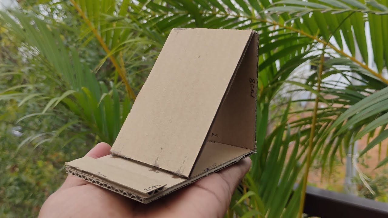 How to Make Mobile Phone Stand - Phone Stand Using Cardboard - DIY ...