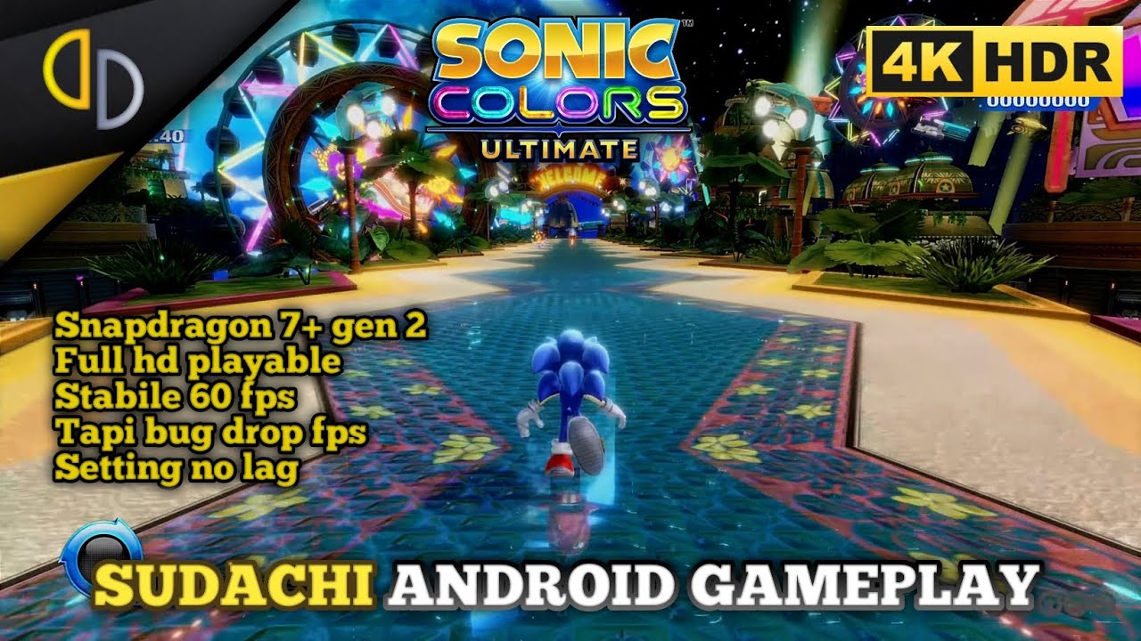 Sonic colors ultimate android gameplay offline | Sudachi project ...