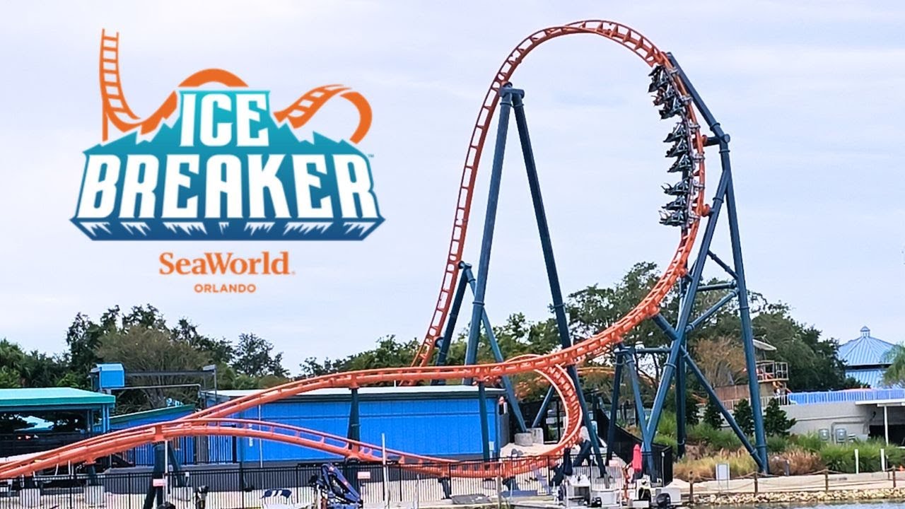 Ice Breaker Front Row POV SeaWorld Orlando 2023 - YouTube