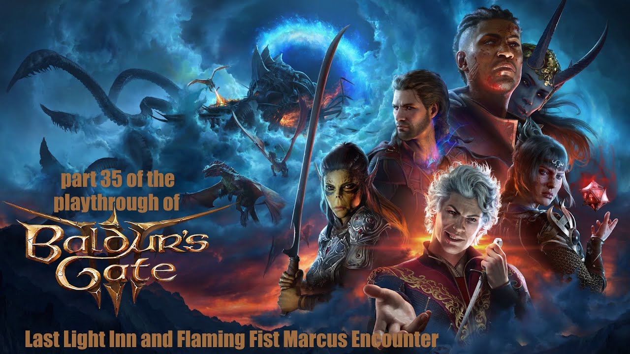 Baldur's Gate 3 (PC) Last Light Inn and Flaming Fist Marcus Encounter ...