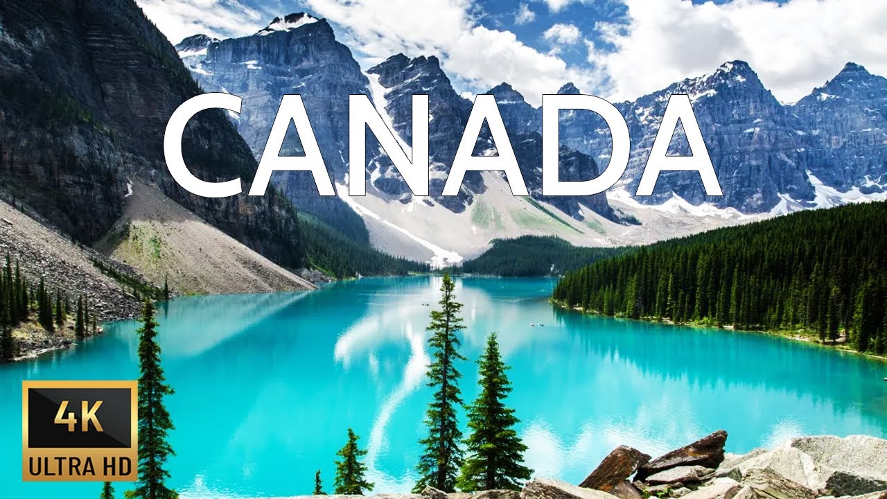 FLYING OVER CANADA (4K UHD) - Amazing Beautiful Nature Scenery with ...